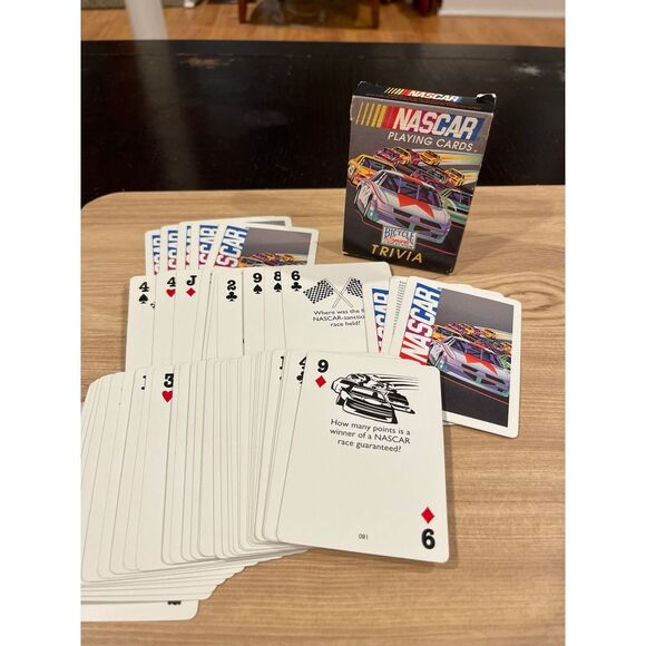Nascar | Games | Vintage Nascar Trivia Playing Cards 997 | Poshmark